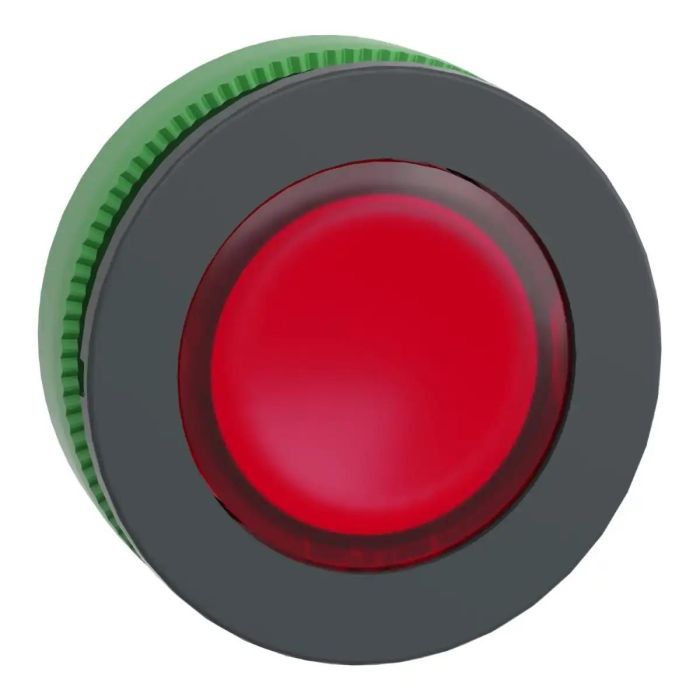 Head for illuminated push button, Harmony XB5, red flush mounted, 30mm, universal LED ...